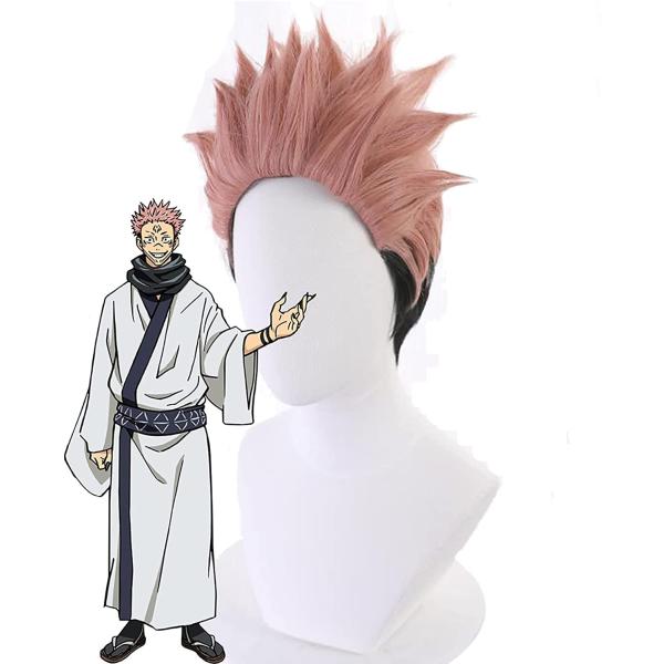 商品名:  Uearlid Anime Cosplay Wigs Jujutsu Kaisen Ryomen Sukuna Cosplay Wig For Halloween Party Props Accessories With Fre...