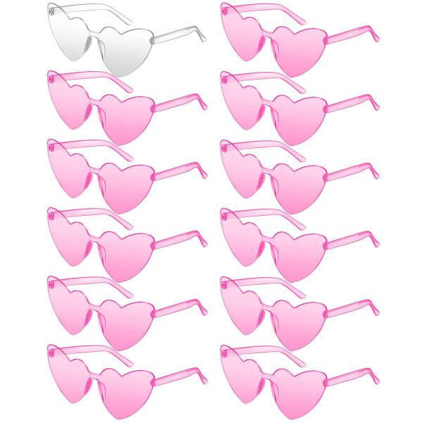 商品名: JDHXBMW 12個 ハート型ウェディングサングラス 女性用 独身最後のパーティー 記念品 ブライズメイド プロポーズギフト Chicpop 12 Pcs Heart Sunglasses For Women Cute Fun ...