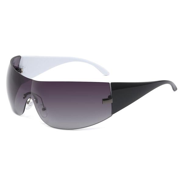 商品名:  YAMEIZE Trendy Y2K Wraparound Sunglasses - Oversized Wrap Around Eyewear UV400 Protection Driving Sports Shade for...