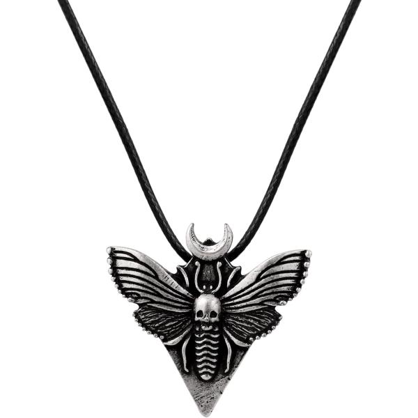 商品名Sacina ゴシックルナモスネックレス 亜鉛合金モスペンダント スカルネックレス ゴシックネックレス ハロウィンネックレス クリスマス新年ジュエリーギフト 女性用, 亜鉛, 宝石なしSacina Gothic Luna Moth N...
