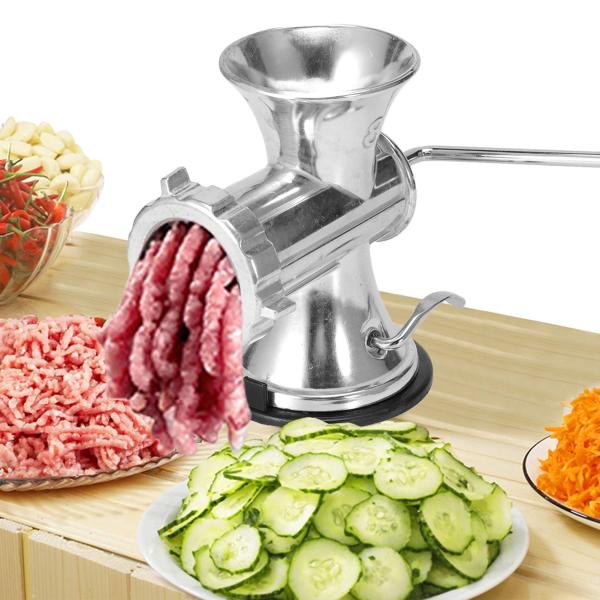 商品名:  Manual Meat Grinder Stainless Steel Hand Crank Meat Grinding Machine Sausage Stuffer Filler Household Pork Mincer ...