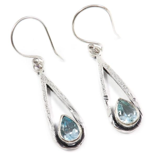 商品名:  Goyal Exports Blue Topaz FacetedGemstone 925 Sterling Silver Drop/Dangle Earring Jewlery SEG148Eブランド: Generic商品番号:...
