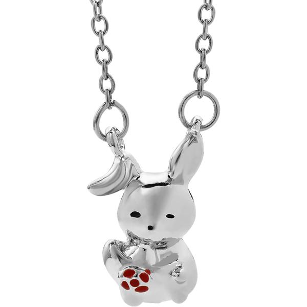 商品名FUTIMELY かわいい漫画 イースターラビットネックレス 女性用 誕生日ギフト バニー キュービックジルコニア ネックレス ペンダント バレンタインデー 母の日ジュエリー お母さんへのギフトに, 金属, 宝石なしFUTIMELY ...