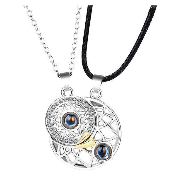 商品名:  You Projection Languages 100 Necklace I Couples Love Sun&amp;Moon Necklaces Pendants Womens Necklace Setブランド: NSQF...
