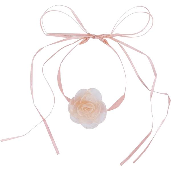 商品名YBMYCM ローズフラワーチョーカーネックレス レディース レースアップデザイン フローラルチョーカー ゴシックロゼット ベルベットレースネックレス 結婚式 パーティー用, 金属, 宝石なしYBMYCM Rose Flower Ch...