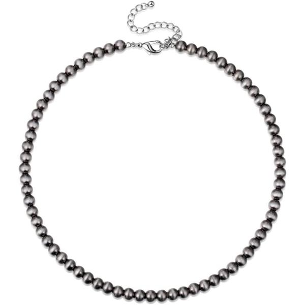 商品名ウェスタン ナバホ パール チョーカー ネックレス レディース ボーホー ウエスタン ビーズ カウガール チョーカー レイヤードネックレス ウエスタンジュエリー レディース ガールズ, 1, 金属, 宝石なしWestern Navaj...