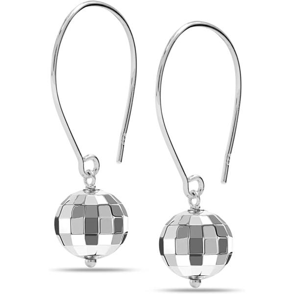 商品名LeCalla 925スターリングシルバー 軽量 上品 スレッダー ワイヤー型 ティアドロップ ダングルイヤリング レディース, スターリングシルバー, 宝石なしLeCalla 925 Sterling Silver Ball Ear...