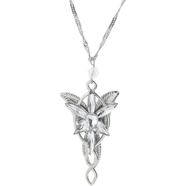 商品名Arwen Evenstar ネックレス ロード・オブ・ザ・リング ホビットペンダントネックレス キュービックジルコニア付き エルフジュエリー レディース, 真鍮, ジルコンArwen Evenstar Necklace Lord o...