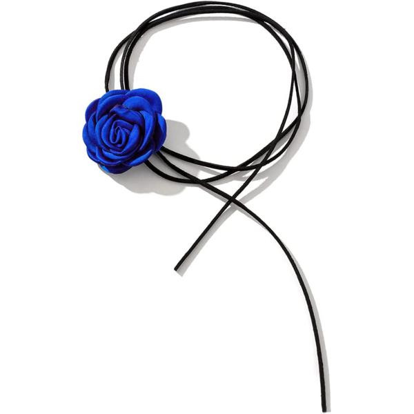 商品名Idutey フラワーチョーカーネックレス ベルベット ビッグローズフラワーネックレス フローラルチョーカー - ナイトクラブ、パーティー、日常着用の絶妙なデザイン 女性と女の子向け, プラスチック, 宝石なしIdutey Flowe...