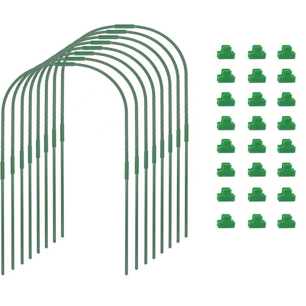 商品名:  KTELI Greenhouse Hoops Grow Tunnel,Rust Proof Plastic Coated Steel Support Frame Greenhouse Hoops for Raised Bedsブ...