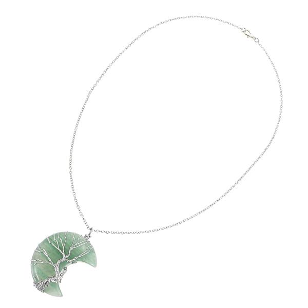 商品名:  Hemoton 1 Set moon pendant necklace Women Clavicle Pendant Chic Clavicle Chains wire wrapped moon necklace women n...