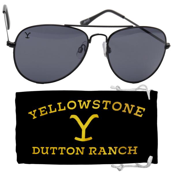 商品名: イエローストーン アビエーターサングラス - Dutton Ranchのお気に入りのキャラクターからインスパイアされた - メタルフレーム付きアウトドア用スタイリッシュなアイウェア - メンズとレディース - ブランド入りソフトケ...