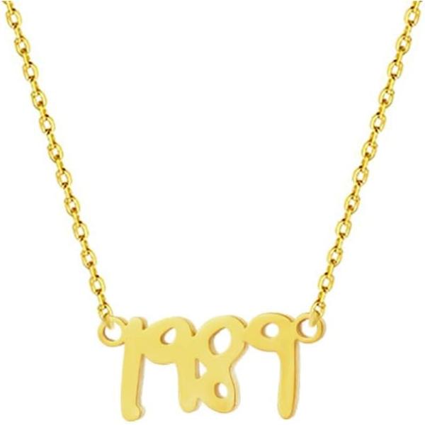 商品名UMODE シンガーアルバム 曲にインスパイアされたネックレス Swiftie、TS音楽ファン向けジュエリーギフト 評判の恋人 民間伝承 All Too Well 1989 レッド エバーモア エラス ネックレス商品, 金メッキ, 宝...