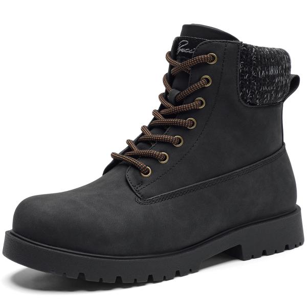 商品名:  Bacia Hiking Boots Women Outdoor Womens Winter Boots for Work Backpacking Walking Fall Lace up Combat Boots Black ...