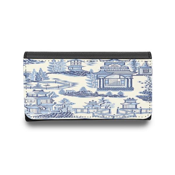 商品名:  Eyeglass Case for Men Womens Chinese Style Powder Blue Chinoiserie Portable Sunglass Case, Hard Shell, A storage b...