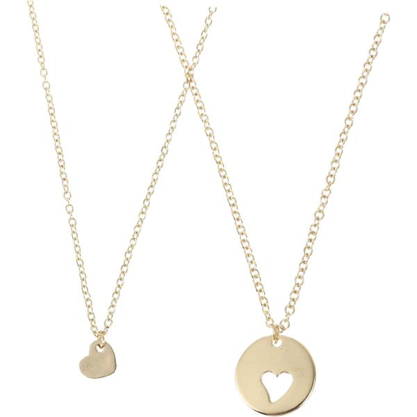 商品名Abaodam Peach Heart Mother and Child Necklace Puzzle Piece Necklace Mama Necklaces for Women Heart Choker Necklace Wo...