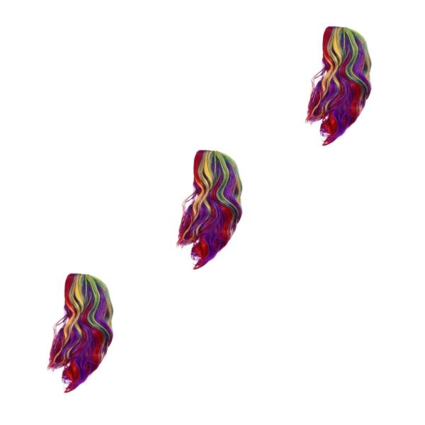 商品名:  KALLORY 3 pcs wig white shams hairpieces for women Synthetic Hairpiece girl clothing girl clothes Hair Accessories...