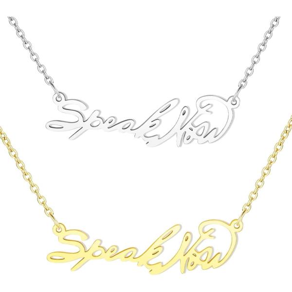 商品名TGECTP 2 PCS TS Inspired Necklaces for Girls Women, 1989 SWIFTIE Folklore Lover Reputation RED SpeakNow FEARLESS EARS...