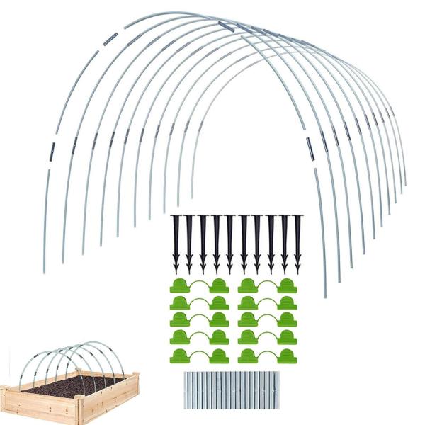 商品名:  Greenhouse Hoops, 16.93inch Garden Support Hoops, Garden Hoops For Raised Beds, Garden Support Frame, Grow Tunnel ...