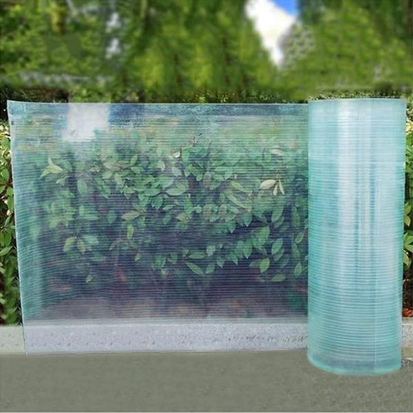 商品名: ポリカーボネート透明屋根シート、1mm耐紫外線温室ガラス繊維パネル、サンシャインボード防雨ハウスプラスチックカバー、防水パネル、温室用、カット可能 Polycarbonate Clear Roofing Sheet,1mm UV ...