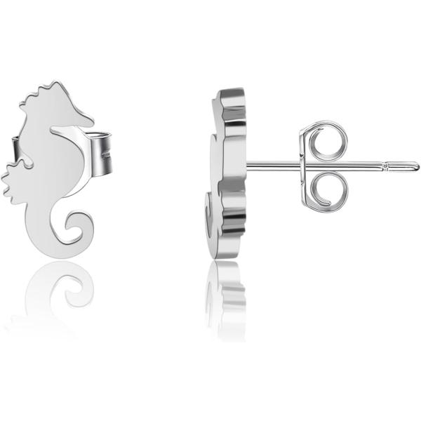 商品名MAOFAED タツノオトシゴギフト タツノオトシゴ スタッドピアス レディース 海の生き物 ギフト タツノオトシゴ愛好家へのギフト タツノオト, ステンレス鋼, ステンレススチールMAOFAED Seahorse Gift Seah...