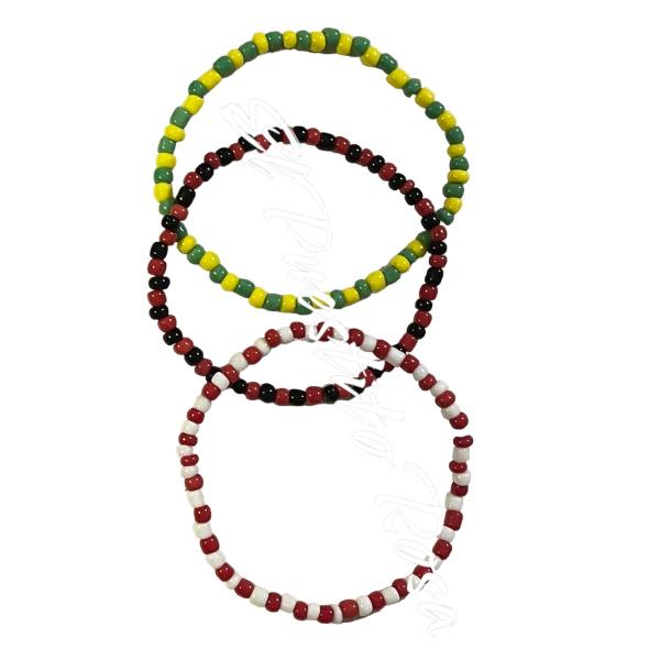商品名:  3 pcs. Orishas Stretch Bracelet Ildes de Santo Eleggua Orula Shango Iyawo Lucumi Santeria Yoruba Afrocuban Religio...