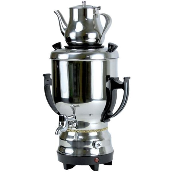 商品名:  Electric Stainless Steel Persian Russian Turkish Arabic 4.5 Liter Samovar With Kettle 32oz Tea Maker Water Teapot ...