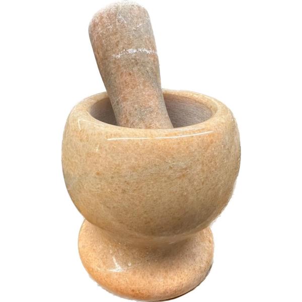 商品名:  Iranian Persian Middle Eastern Arabic Turkish Marble Granite Mortar and Pestle Havan with Daste Mexican Style Molc...