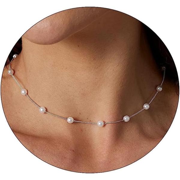 商品名Kyerlyn 上品なパールペンダントネックレス レディース 14Kゴールドメッキ ハンドメイド レイヤードパールチェーンネックレス 繊細なレイヤー淡水パールネックレス 普段使いのジュエリーギフト, 真鍮, 真珠Kyerlyn Pea...