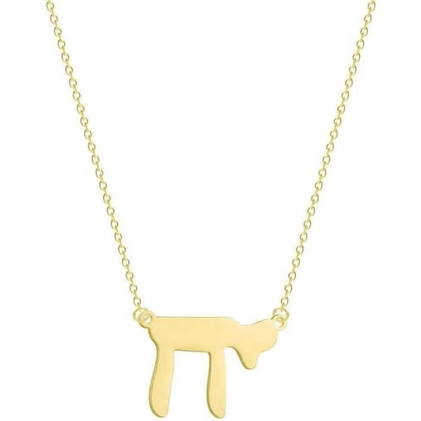 商品名ForeverWill 華奢な小さなチャイチャームネックレス レディース ティーン ステンレススチール ユダヤ教 ヘブライ文字 ペンダント ユダヤ教のお守り 生命のシンボル ハヌカーの祈りのためのジュエリーギフト 3色, ステンレス鋼...