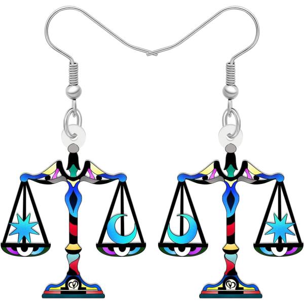 商品名LONYOO アクリル星座イヤリング ダングルジュエリー アニメ 動物 12星座イヤリング レディース ガールズ ベストチャーム, M, アクリル, 宝石なしLONYOO Acrylic Zodiac Sign Earrings Da...