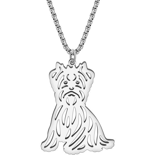 商品名YAYAKO ステンレススチール ゴールデンレトリバー 犬用ネックレス チェーンペンダント 18Kゴールドネックレス 犬好きの方へのギフト レディース ガールズ, M, ステンレス鋼, 宝石なしYAYAKO Stainless Ste...