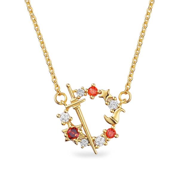 商品名: ハリーポタリー ギフト ネックレス 女性 娘 ティーン ガールズ フレンド ハリー・ポッター 商品ネックレス, M, 真鍮, ジルコン Harry Pottery Gifts Necklace Gift For Women Dau...