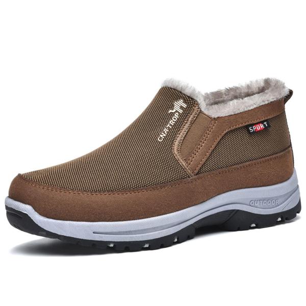 商品名:  FAIRSOMA Men'S CNA Trop Winter Slip-On Warm Ankle Chukka Boots With Arch Support,Outdoor Waterproof Anti-Slip Fur ...