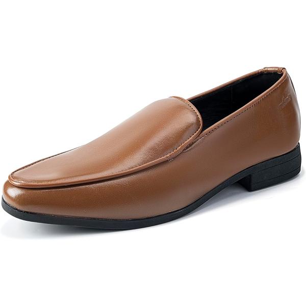 商品名UUBARIS Mens Leather Loafers Slip On Driving Shoes Formal Suit Shoes Tuxedo Shoes Brown Size 10ブランド：UUBARIS商品サイズ：10高さ...