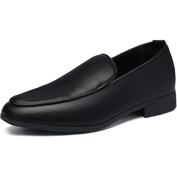 商品名UUBARIS Men's Penny Loafers Slip on Leather Dress Shoes Business Formal Shoes Boat Driving Shoes Black Size 10ブランド：UU...