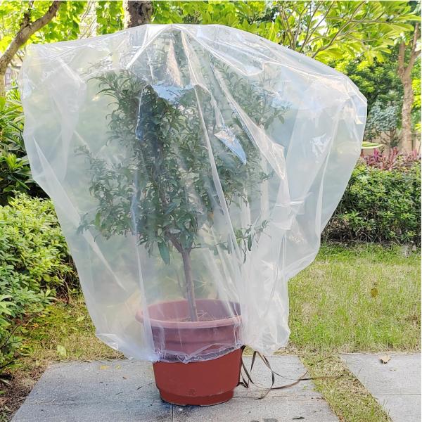 商品名: LHongL 植物カバー 凍結保護 霜 6ミル 透明プラスチック 巾着温室付き 植物低木 霜カバーバッグ 苗木 バラの茂み 赤ちゃんの木 (プラスチック、幅47インチ 高さ39インチ、2個) LHongL Plant Covers...
