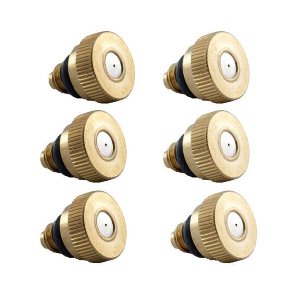 商品名:  6x/set Misting System Nozzle Low Pressure Atomizing Misting Sprayer Water Hose Nozzle For Greenhouse Landscaping B...