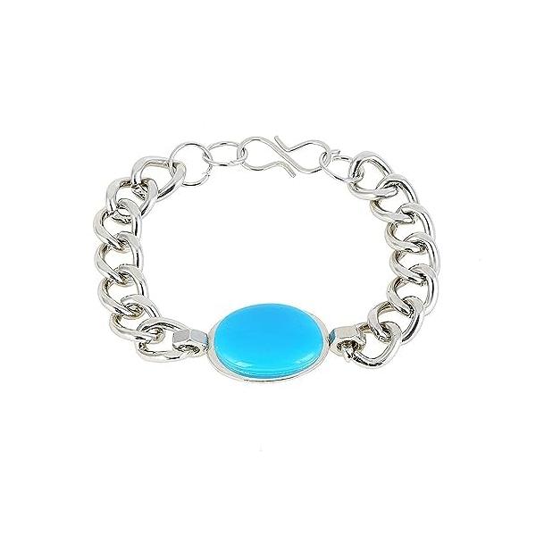 商品名: Heliwale Salman Khan ブレスレット メンズ Being Humanジュエリー スチールシルバーコーティング ラッキーフィローザストーン フレンドシップバンド 男女兼用, S, フィローザ Heliwale Sa...