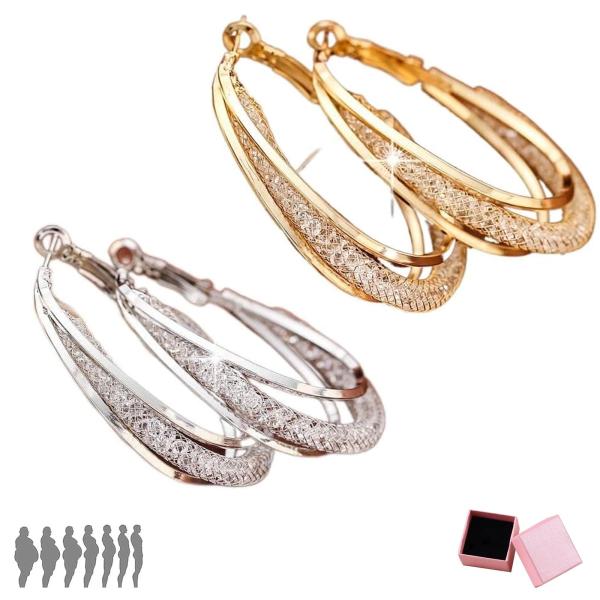 商品名:  Lymphatic Fashion Oval Earrings, Lymphvity Germanium Earrings, Lymphatic Activity Hoop Earrings With Decorative Bo...