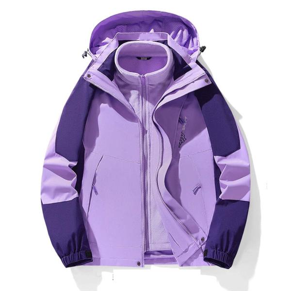 商品名:  ALTALIVA Women’s 3 in 1 Waterproof Winter Rain Jacket, Outdoor Walking Ski Mountain Coats with Hood Detachable Fle...