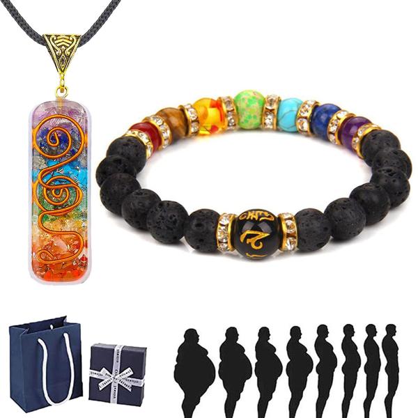 商品名: KCRPM Pulsera Arus 7チャクラ Pulsera Arus 7チャクラ オリジナル Healthbangle リンパドレナージ チャクラブレスレット 7チャクラブレスレット 本物のストーン付き チャクラブレスレット...