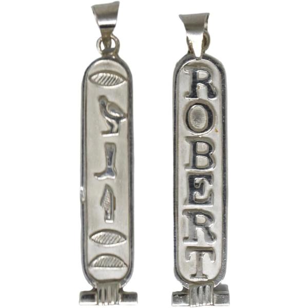 商品名FAMA.store Personalized Cartouche Necklace Pendant 14K,18K Gold and Silver 2-Sided Translate into ancient egyptian Hi...