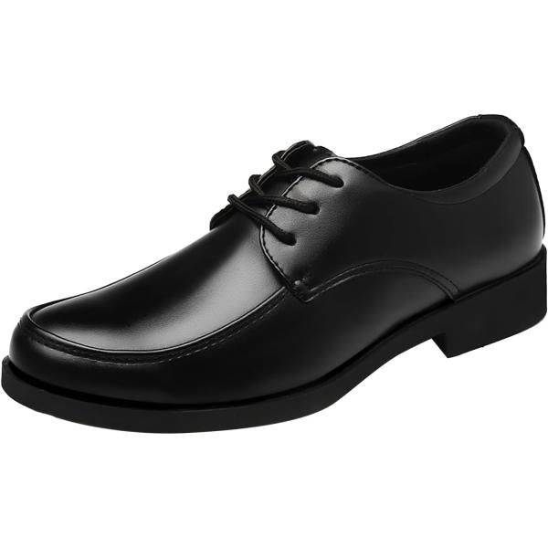 商品名Black Leather Shoes for Formal Men Non Slip Soft Fashion Style Men's Breathable Comfortable Business Lace Up Work Lei...