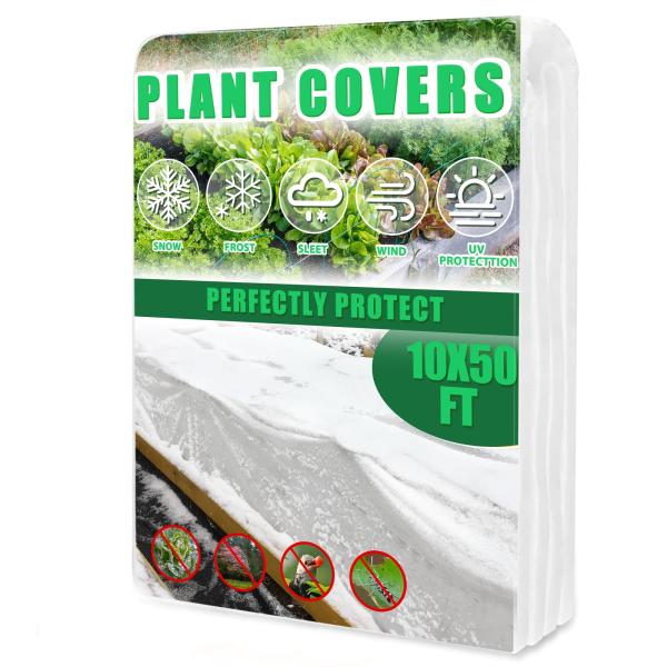 商品名:  10 X 50 Ft Plant Covers Freeze Protection, 1.05 oz/yd2 Frost Blankets for Outdoor Plants with Reusable Frost Cloth...