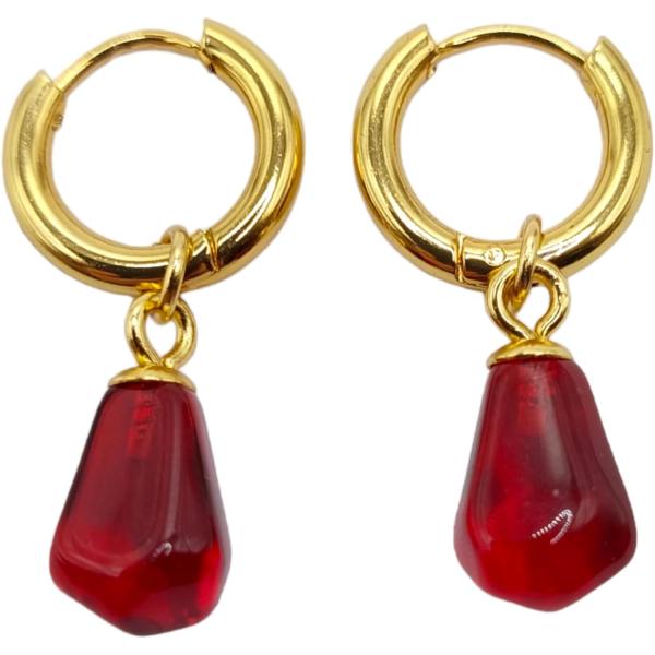 商品名Pomegranate hoop earrings (Pomegranate seed)ブランド：Abgaryan ART商品サイズ：高さ：0.3 cm横幅：7.6 cm奥行：10.2 cm重量：1814 g商品番号：色：Red素材：...