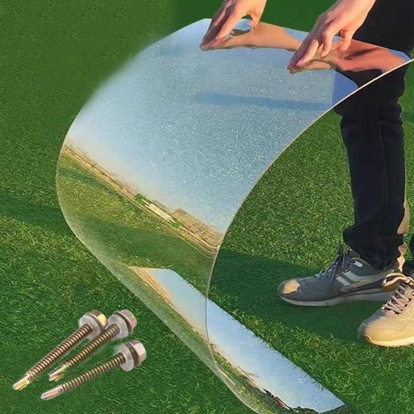 商品名:  Polycarbonate Sheet, High Translucence Roofing Panels Sunshine Board Shed Cove Greenhouse Heat-Insulating Panels w...