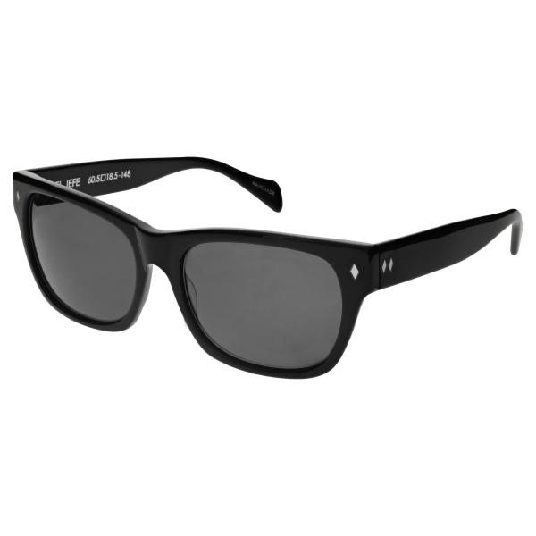 商品名:  Tres Noir Eyewear El Jefe Sunglasses (Shiny Black w/Smoke CR-39 Lenses) XL Comfortable Frame Classic Style Vintage...