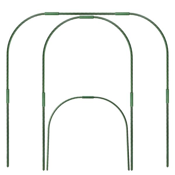 商品名:  BVCED Greenhouse Hoops Grow Tunnel 9 Sets of Garden Hoops, Garden Greenhouse Hoops with Detachable Stakes, Grow Tu...