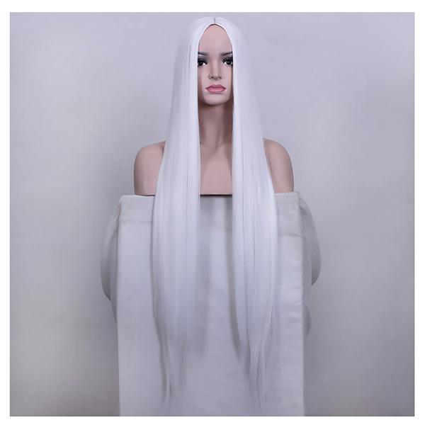 商品名:  BybAgs Fake Wigs Fashion Long Straight Wig Natural Synthetic Heat Resistant Fiber Hair Wig Middle Part for Women P...